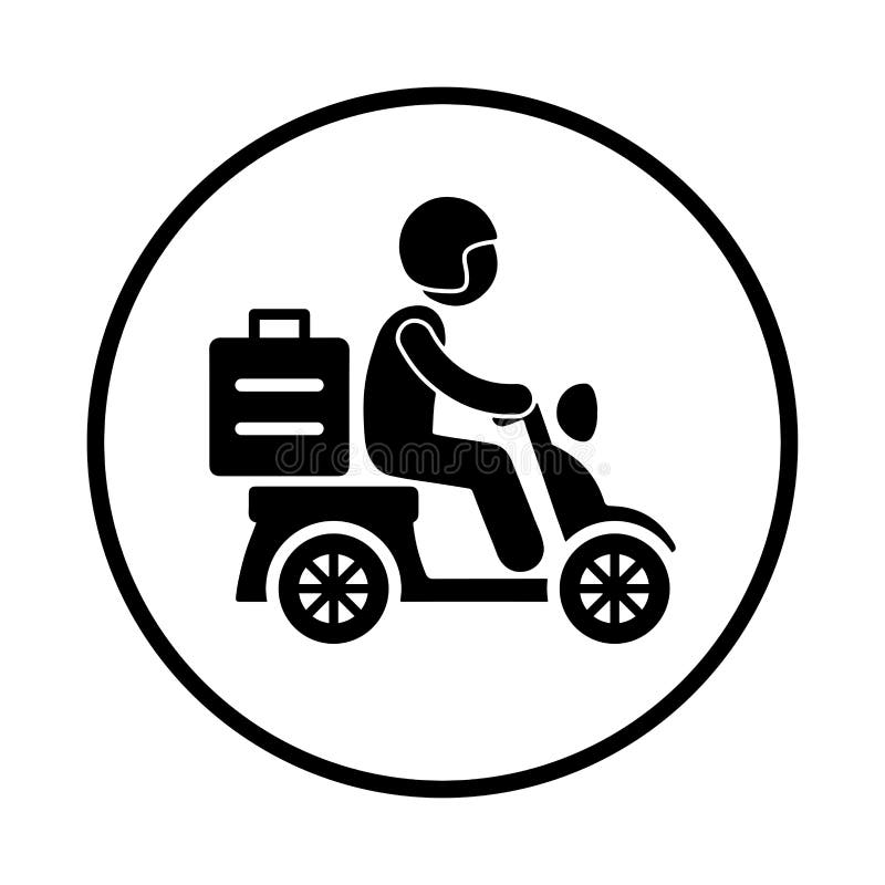 Courier, Service, Package, Delivery Icon. Black Vector Design Stock ...