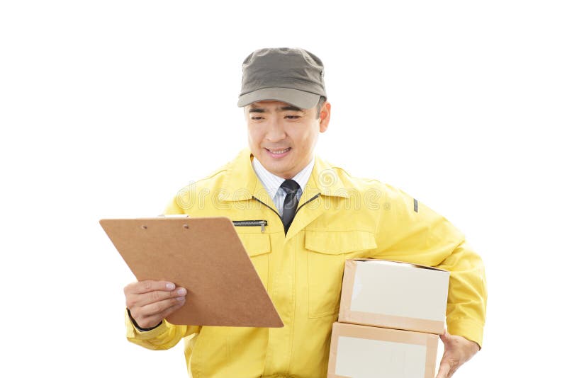 Courier Service stock image. Image of adult, human, japanese - 44905763