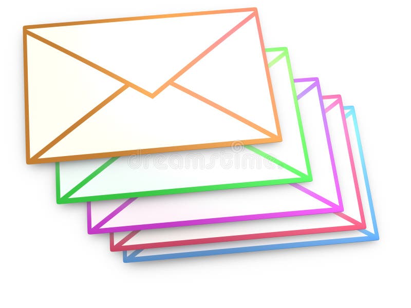 Courrier illustration stock. Illustration du affranchissement - 10478219