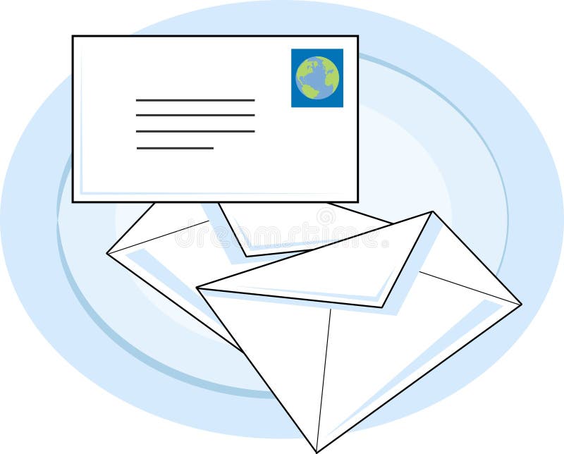 Courrier illustration de vecteur. Illustration du lettre - 46176