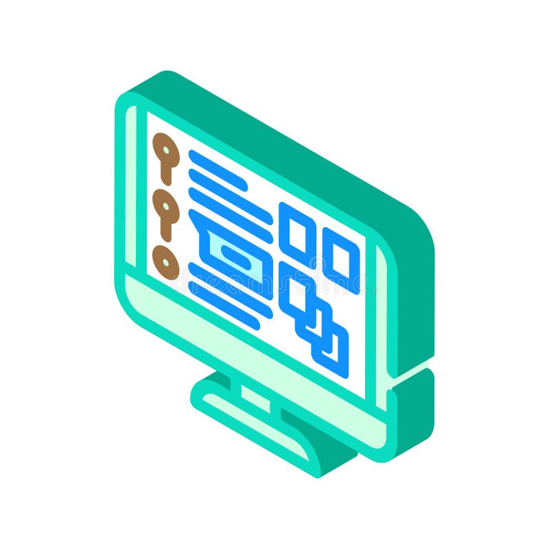 Course Catalog Online Learning Platform Isometric Icon Vector ...