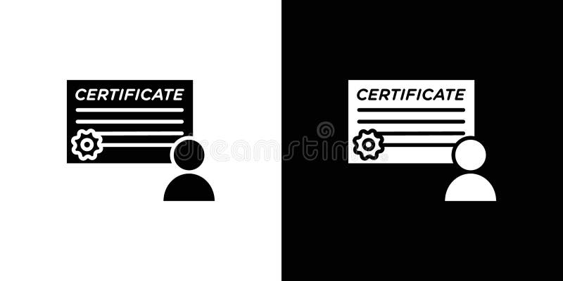 Course Completion Certificate Icon Isolated Flat Vector in Outline ...