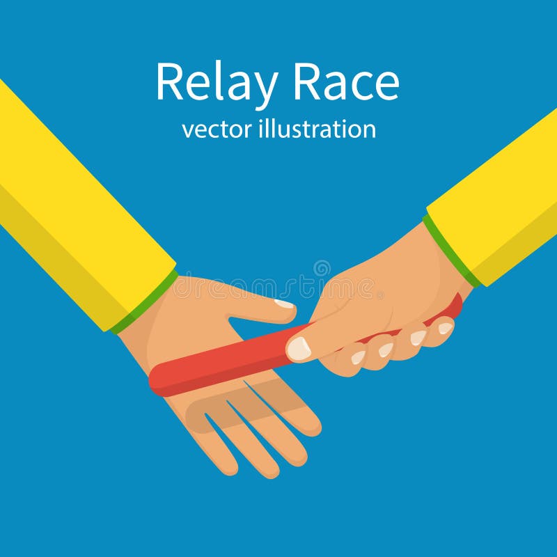 Course de relais de sport illustration de vecteur. Illustration du ...