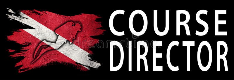Course Director, Diver Down Flag, Scuba Flag Stock Photo - Image of ...