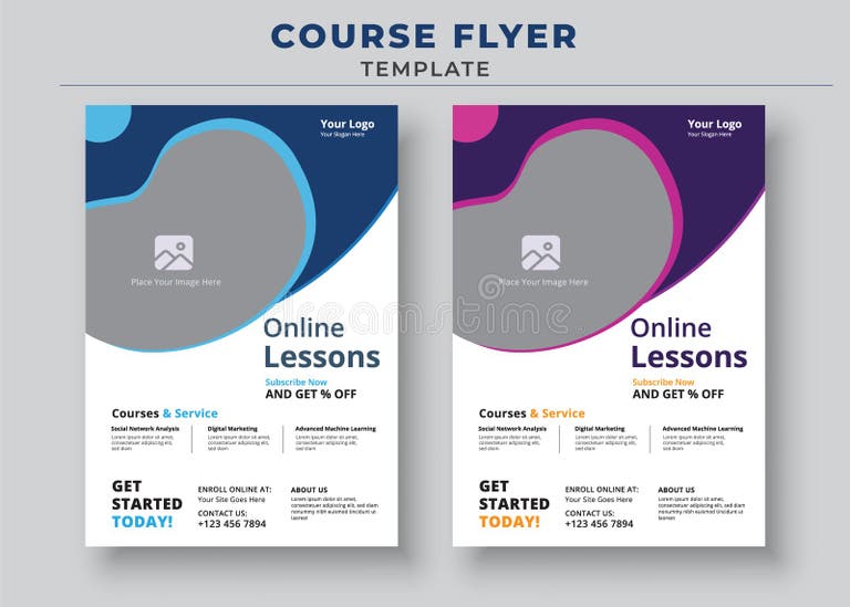 Course Flyer Template, Online Class Flyers, Education Flyer, Online ...