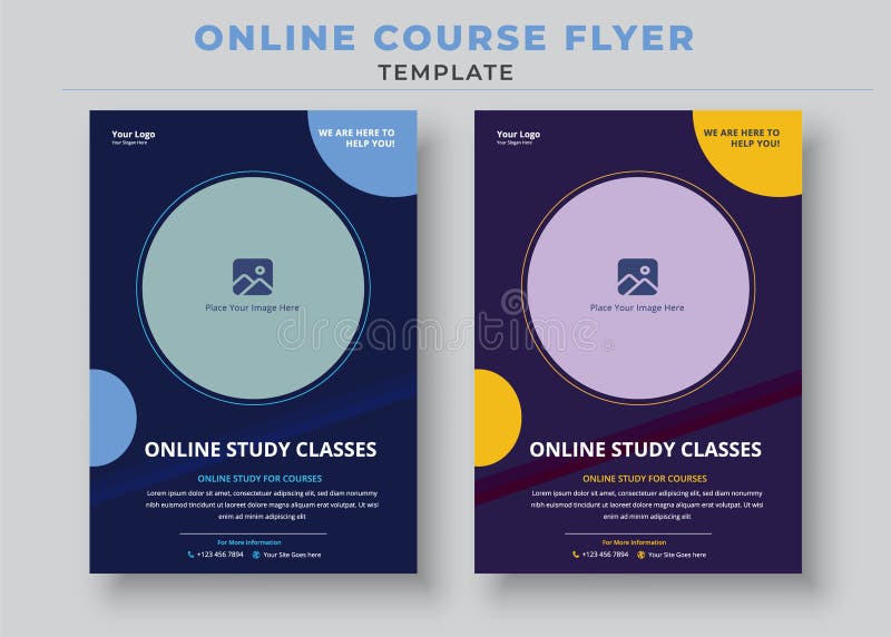 Course Flyer Template, Online Class Flyers, Education Flyer, Online ...