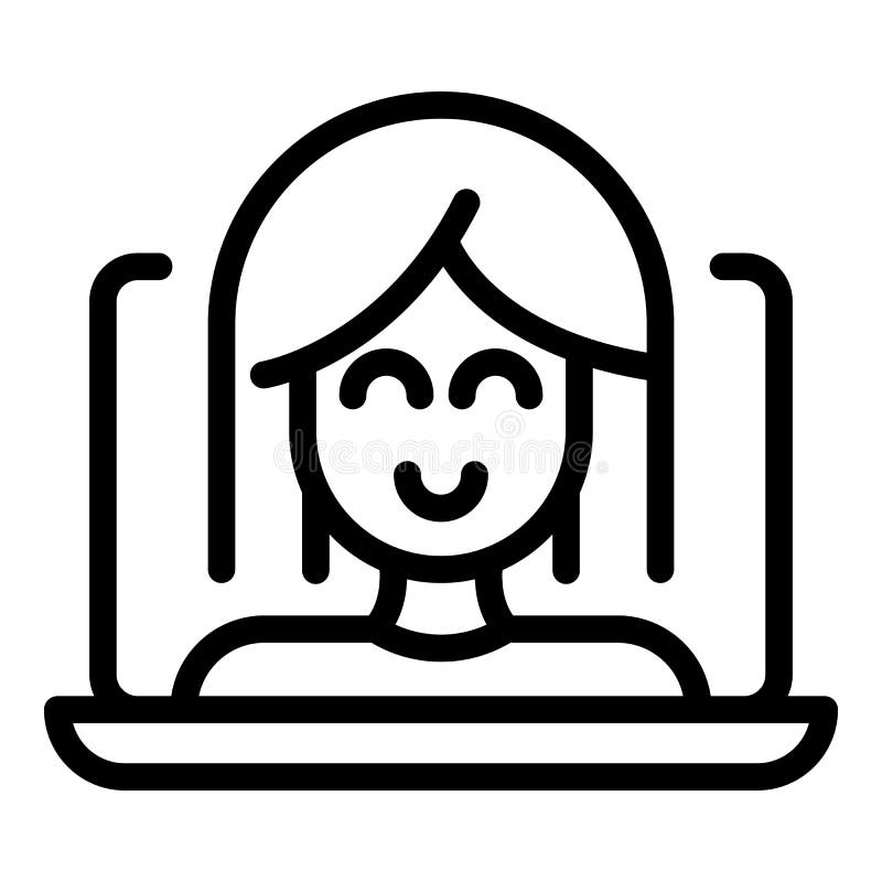 Course Student Icon Outline Vector. Distance Education Stock Vector ...