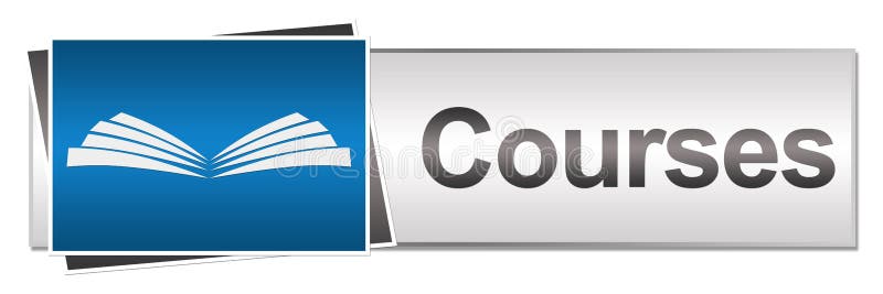 Courses Button Style stock illustration. Illustration of horizontal ...