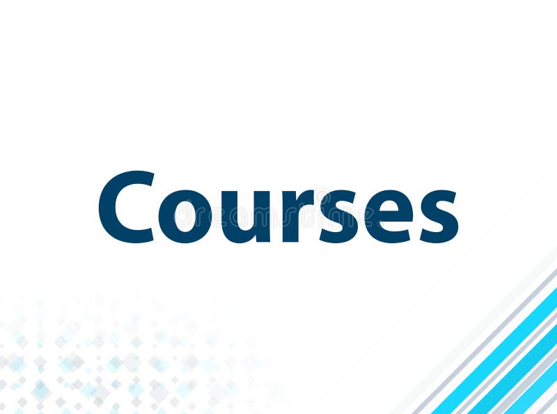 Courses Modern Flat Design Blue Abstract Background Stock Illustration ...