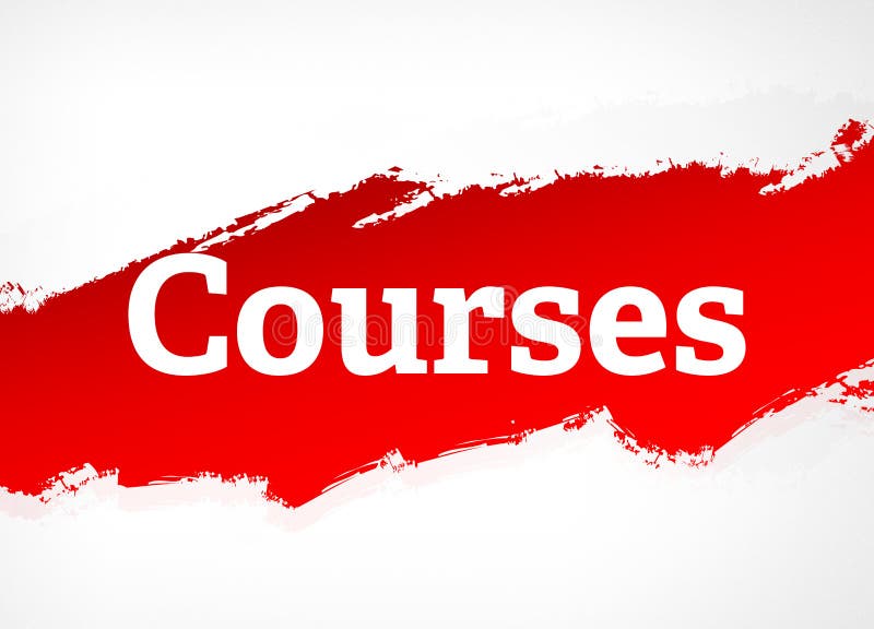 Courses Red Brush Abstract Background Illustration Stock Illustration ...
