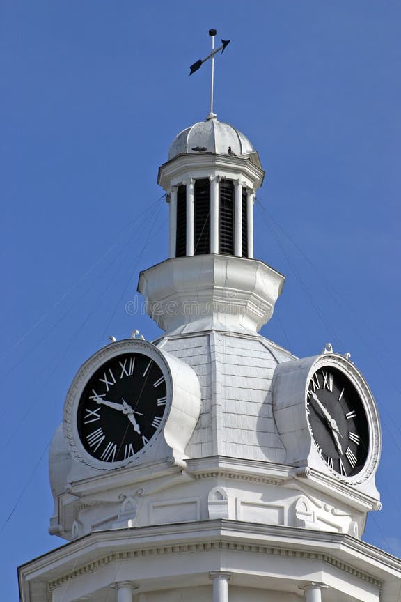 Court Clock 4 stock image. Image of court, murfreesboro - 2298755