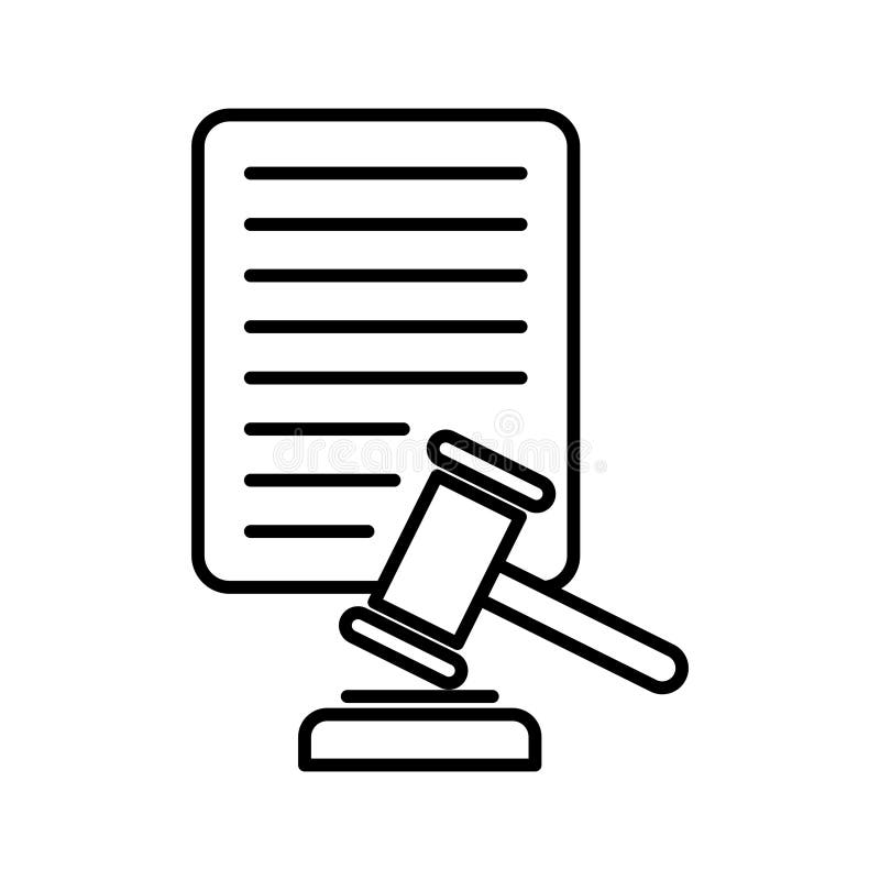 Court decision icon stock vector. Illustration of litigation - 330822690