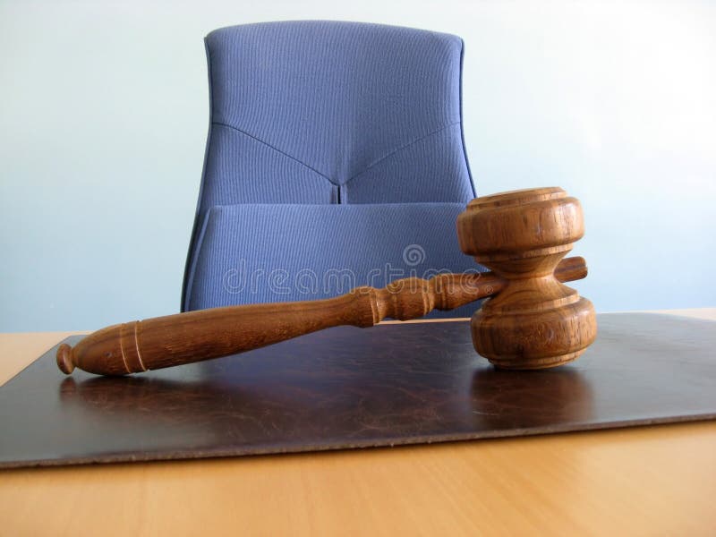 The court desk stock image. Image of gavel, isolated - 14930947