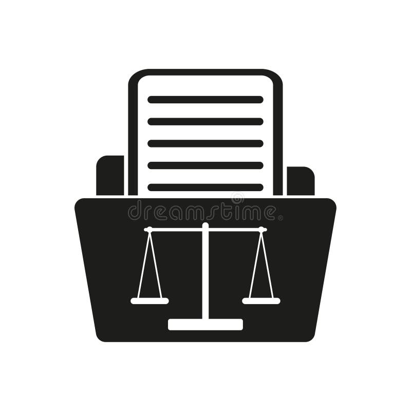 Court File Folder Icon. Vector Illustration. EPS 10 Stock Vector ...