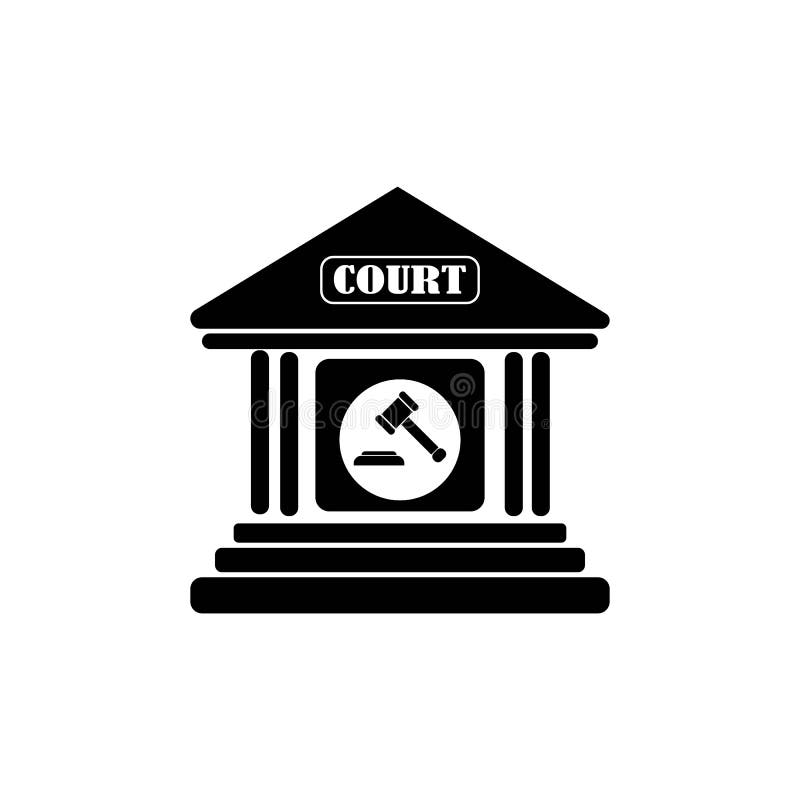 Court icon logo vector stock vector. Illustration of lawyer - 260308981