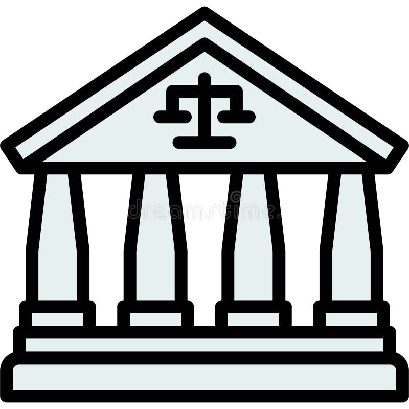 Court Icon, Protest Related Vector Stock Vector - Illustration of ...