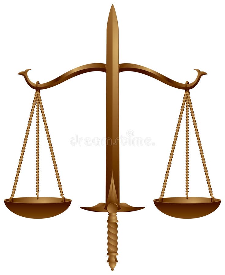 Court Logo, Scale and Sword Stock Vector - Illustration of symbol ...