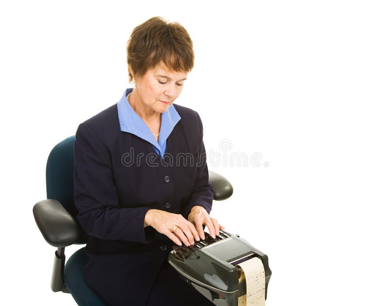 Court Reporter Working stock photo. Image of collar, court - 7683850