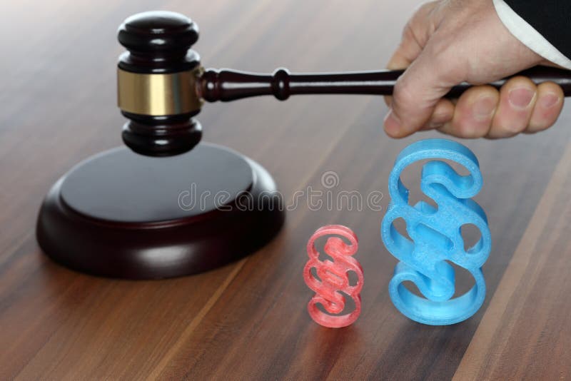 Court tools on a table stock photo. Image of hammer, juridical - 85075696
