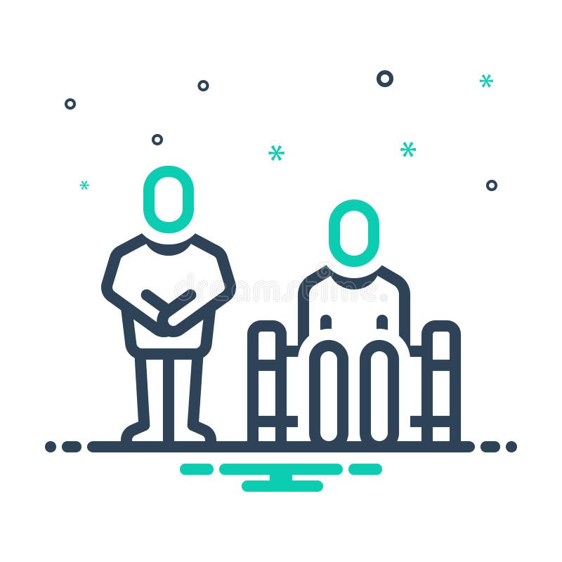 Mix Icon for Courtesy, Chivalry and Urbanity Stock Vector ...