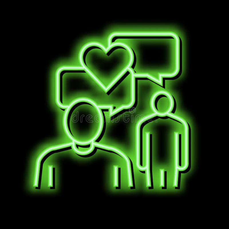 Courtesy Soft Skill Neon Glow Icon Illustration Stock Vector ...