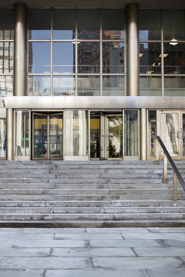 View of Entrance and Sign of the Law Courts in Downtown Vancouver ...