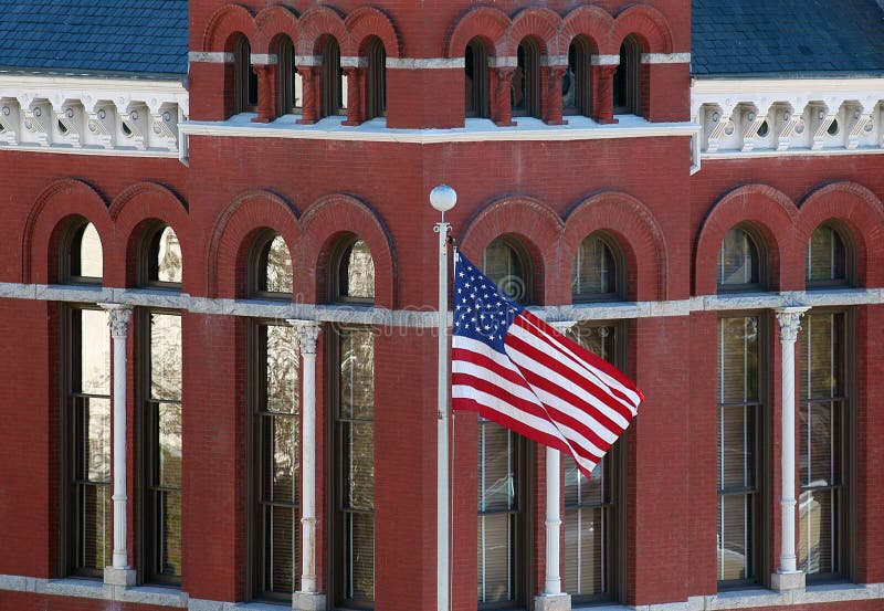 Courthouse stock photo. Image of building, flag, history - 7038976