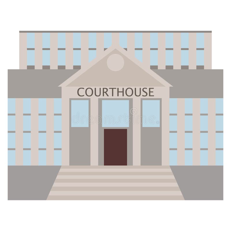 Courthouse illustration stock illustration. Illustration of ...