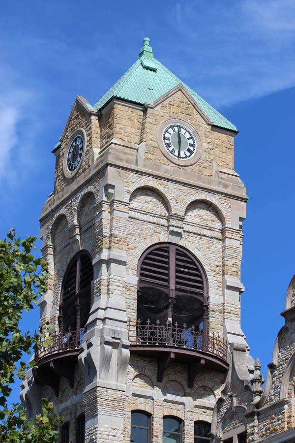 Courthouse clock stock photo. Image of building, tower - 78143548