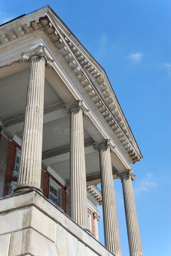 Courthouse with Columns stock image. Image of formed, gray - 2681801