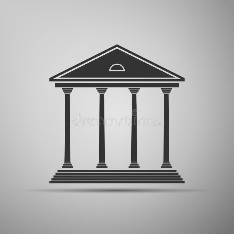 Courthouse Icon Isolated on Transparent Background Stock Vector ...