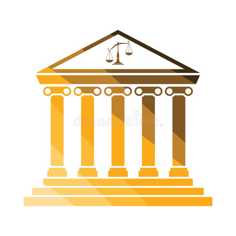Courthouse Icon stock vector. Illustration of icon, classical - 213347284
