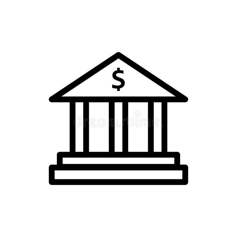 Courthouse Icon Flat Vector Template Design Trendy Stock Vector ...