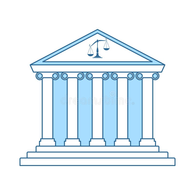 Courthouse icon stock vector. Illustration of classical - 146171567