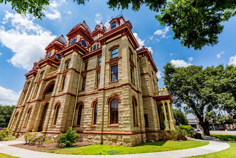 Courthouse at Lockhart, Texas. Stock Photo - Image of court, building ...