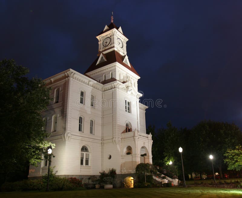 Courthouse at Night stock image. Image of criminal, night - 864909