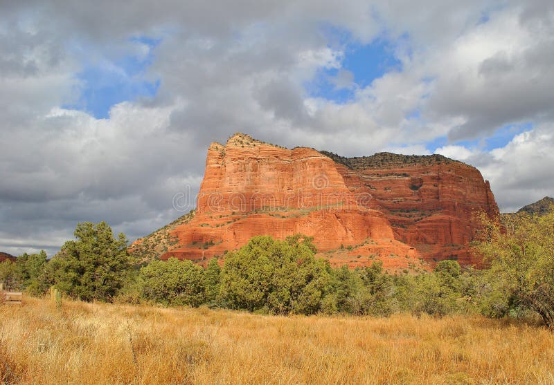 Courthouse Rock stock image. Image of formation, cloud - 35629551