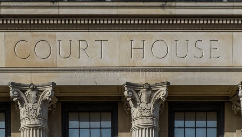 Courthouse sign stock image. Image of justice, carved - 20275333