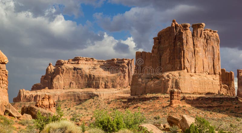 Courthouse Towers Rock Fromations Stock Photos - Free & Royalty-Free ...