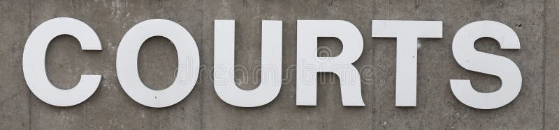 Courts stock image. Image of sign, word, city, text, letters - 14945003