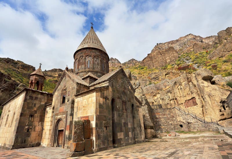 Courtyard of an Ancient Monastery Stock Image - Image of headstone ...