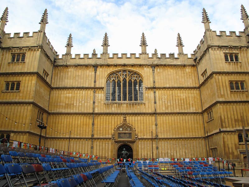 Oxford University, Bodleian Library Stock Photo - Image of gothic ...