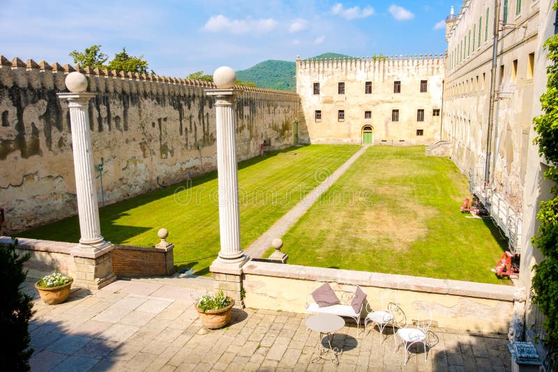 Catajo Castle Surrounded by Greenery and Illuminated by the Sun in the ...