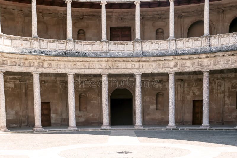Courtyard with columns stock image. Image of famous, unesco - 25122555
