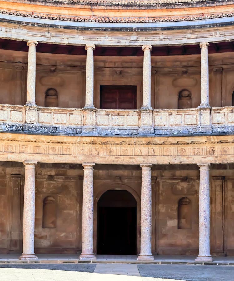 Courtyard with columns stock photo. Image of europe - 159544972