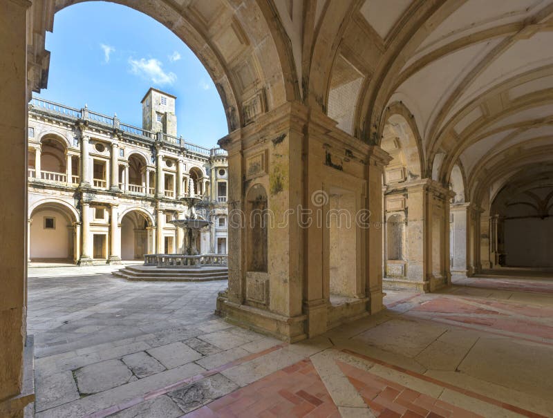 In the Courtyard of the Convent of Christ Editorial Photo - Image of ...