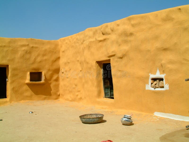 A Desert Village In Chad In North Africa Stock Image - Image of ...