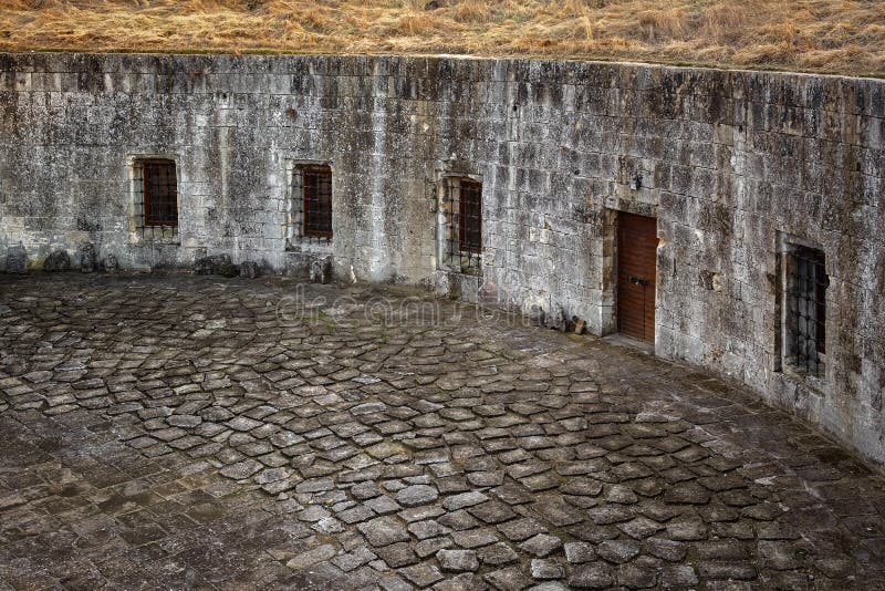Courtyard of the Fortress stock photo. Image of building - 166392238