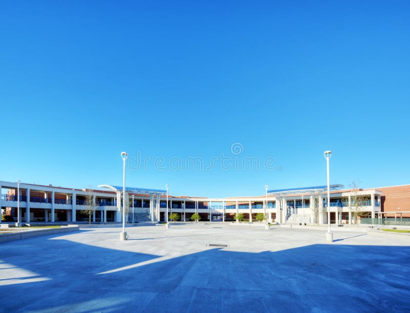 Courtyard at High School stock image. Image of florida - 28333011