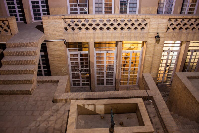 Courtyard Traditional House Yazd Stock Photos - Free & Royalty-Free ...